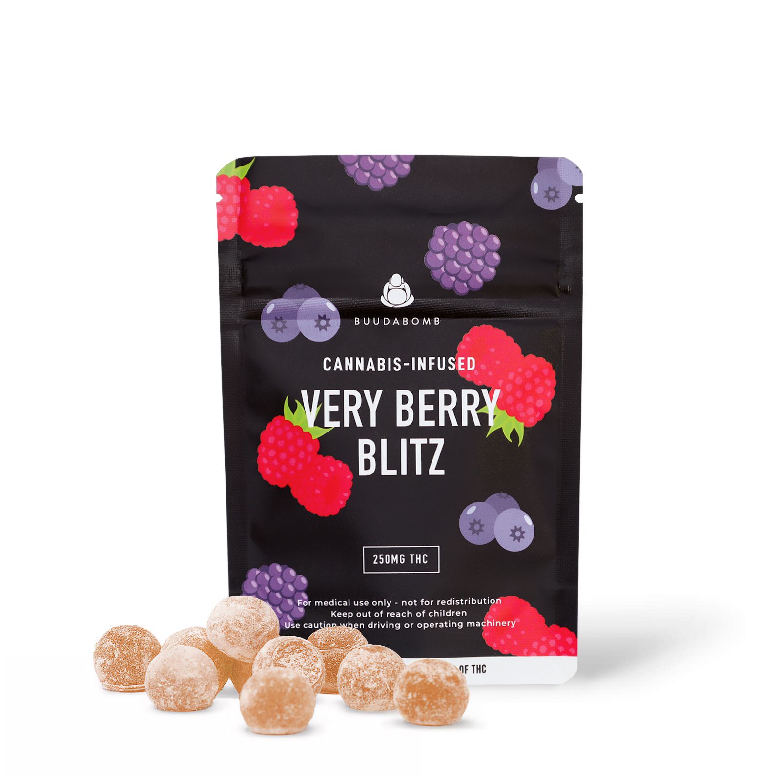 Buudabomb Very Berry Blitz Gummies – Canna Express Weed Delivery